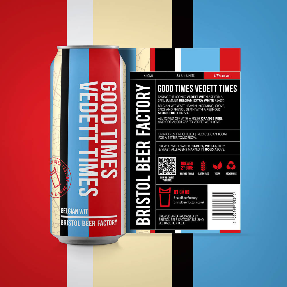 Good Times Vedett Times 4.7% | 4 and 12 Pack Cans | Craft Beer ...