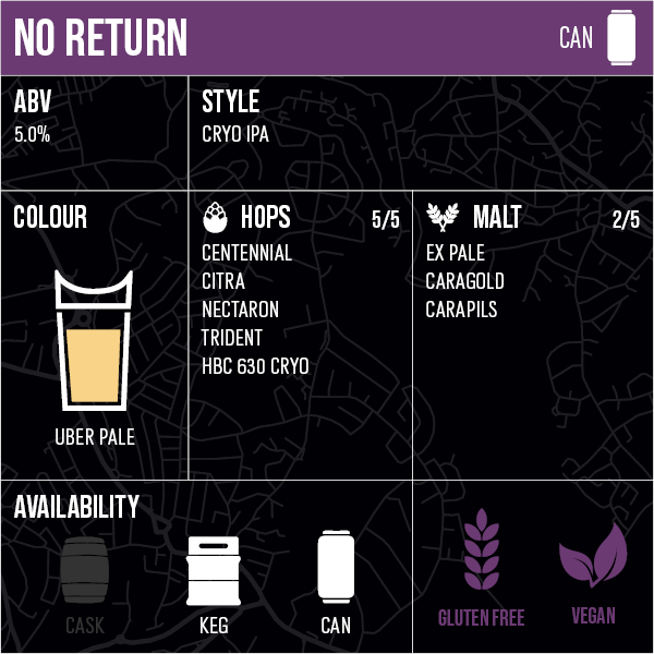 No Return 5.0% | 4 and 12 Pack Cans | Craft Beer | Bristol Beer Factory